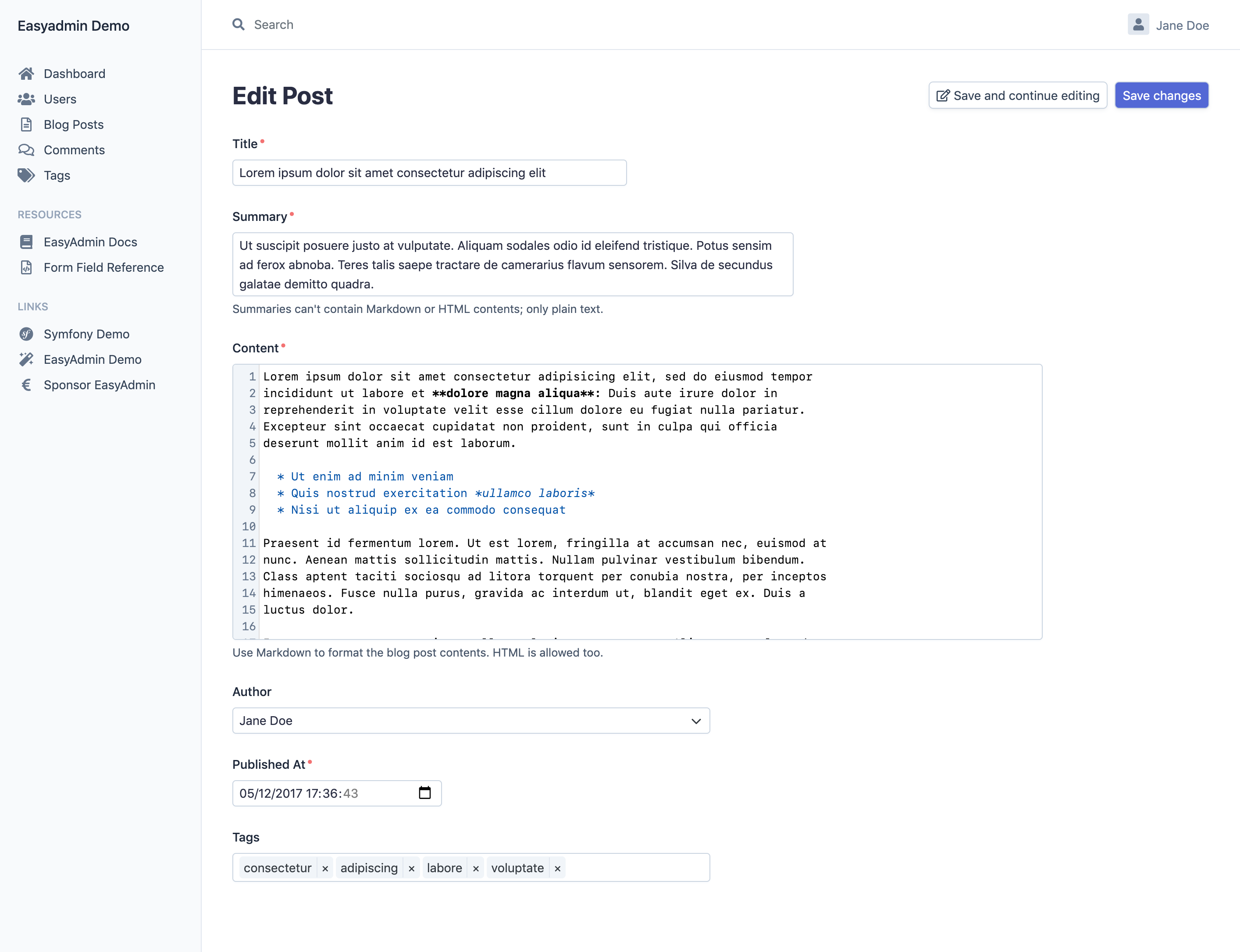 Redesigning EasyAdmin · EasyAdmin Blog